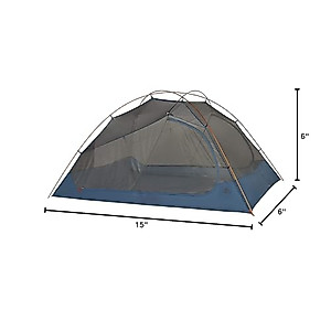 Kelty Dirt Motel Backpacking Shelter with DAC Poles, Lightweight Thru Hiking and Camping Tent, 2 Vestibule Freestanding, 2-Person
