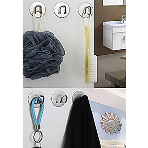 Nautical Rope Toilet Paper Holder Stand Antique Industrial Self Adhesive Hooks Stainless Steel Towel Ring Holder Rack Hanging Interior Decoration for Bathroom Kitchen Home Decor (White)