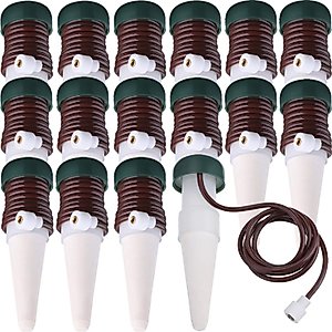 16 Pack Plant Self Watering Stakes Insert Automatic Watering Devices Self Watering Spikes Indoor Outdoor Plant Watering for Vacation