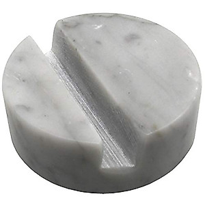 fashciaga Luxurious Marble Cell Phone Stand Holder for Cellphone Tablet On Desk, Countertop, Table, Nightstand. Heavy Solid Real Stone Mobile Phone Stands