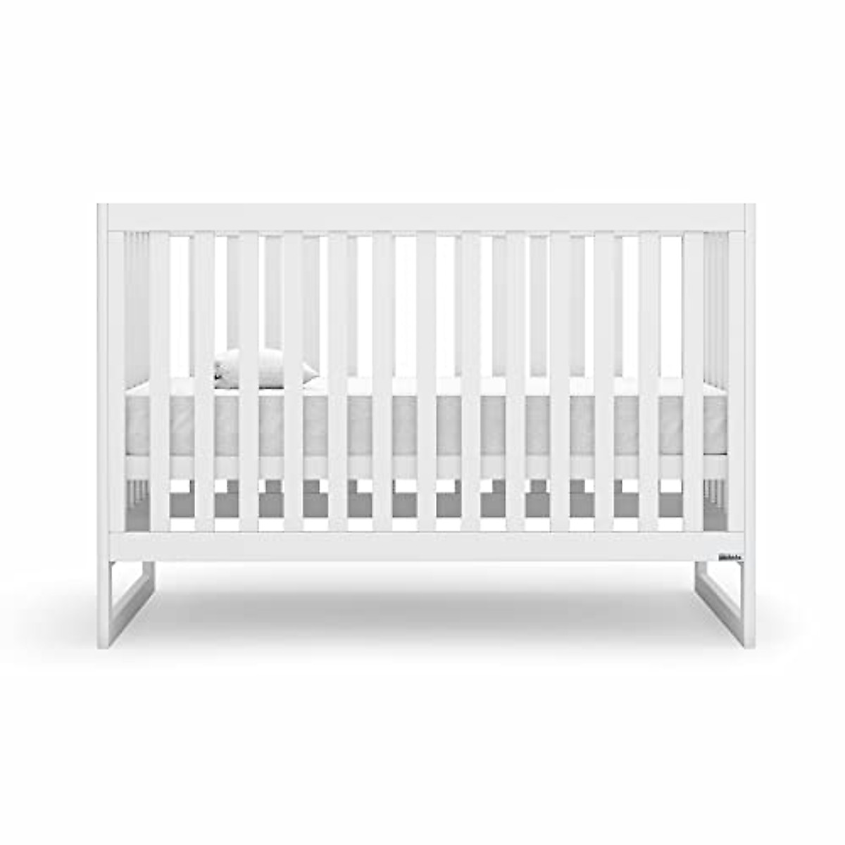 dadada Baby’s 3-in-1 Austin Convertible Crib - Newborn Essentials Baby Bed Fits Standard Crib Mattress - Adjustable Bed Base - White