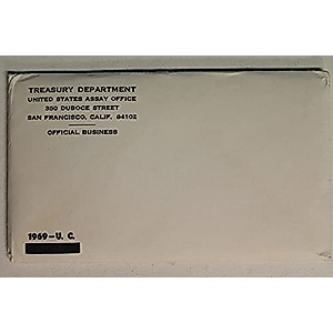 1969 United States Mint Uncirculated Coin Set in Original Government Packaging