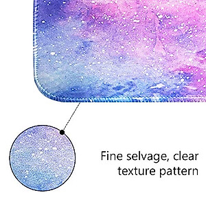 Multifunctional Office Desk Pad, 30.3" x 11" PU Leather Desk Mat, Waterproof Desk Blotter Protector Marble Desk Pad for Office, Home (Starry Sky)