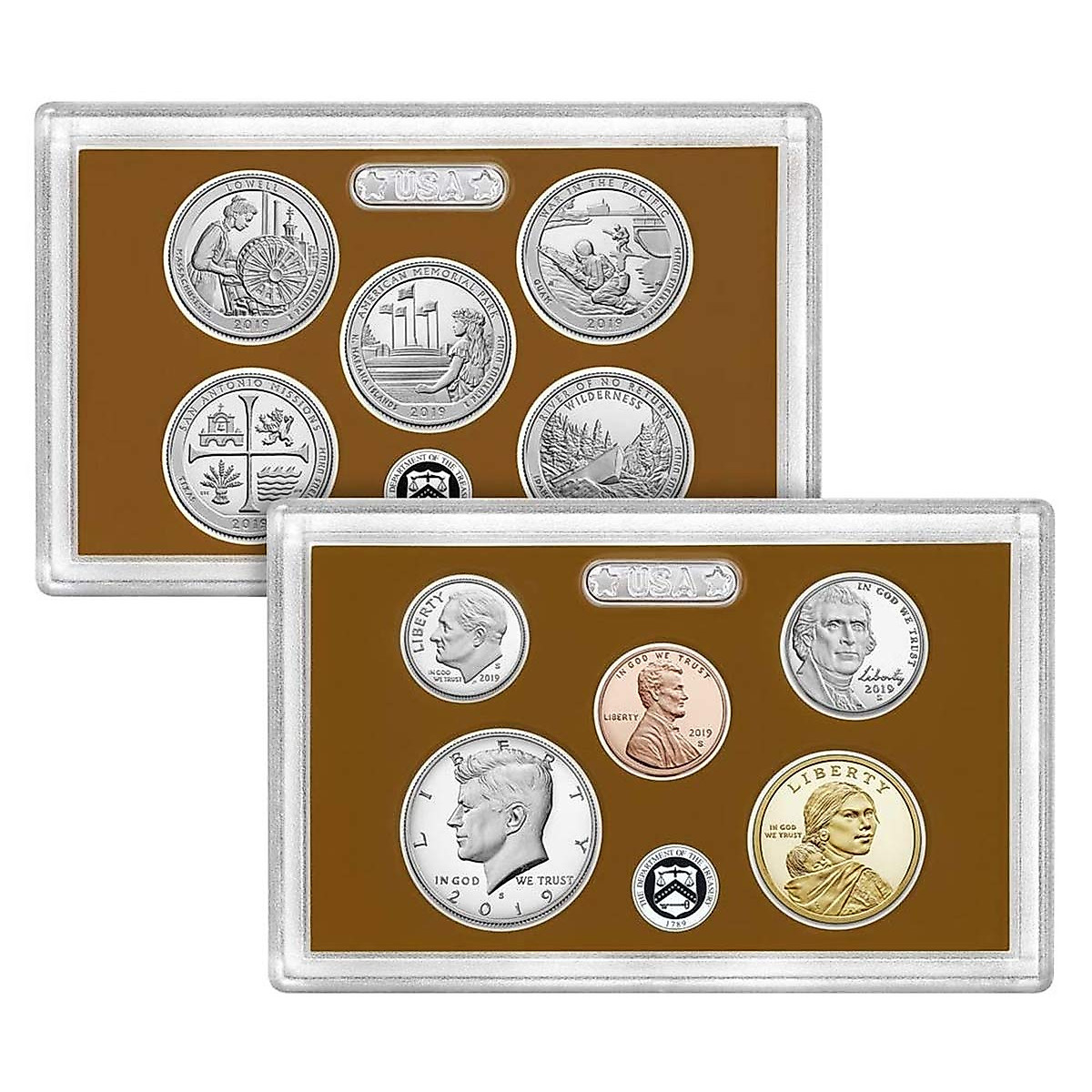 2019 S 10 Coin Clad Proof Set in OGP with CoA Proof