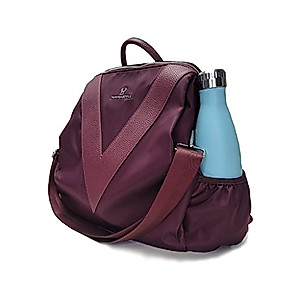 V-Style Convertible Backpack Purse (Purple Haze) (Purple)