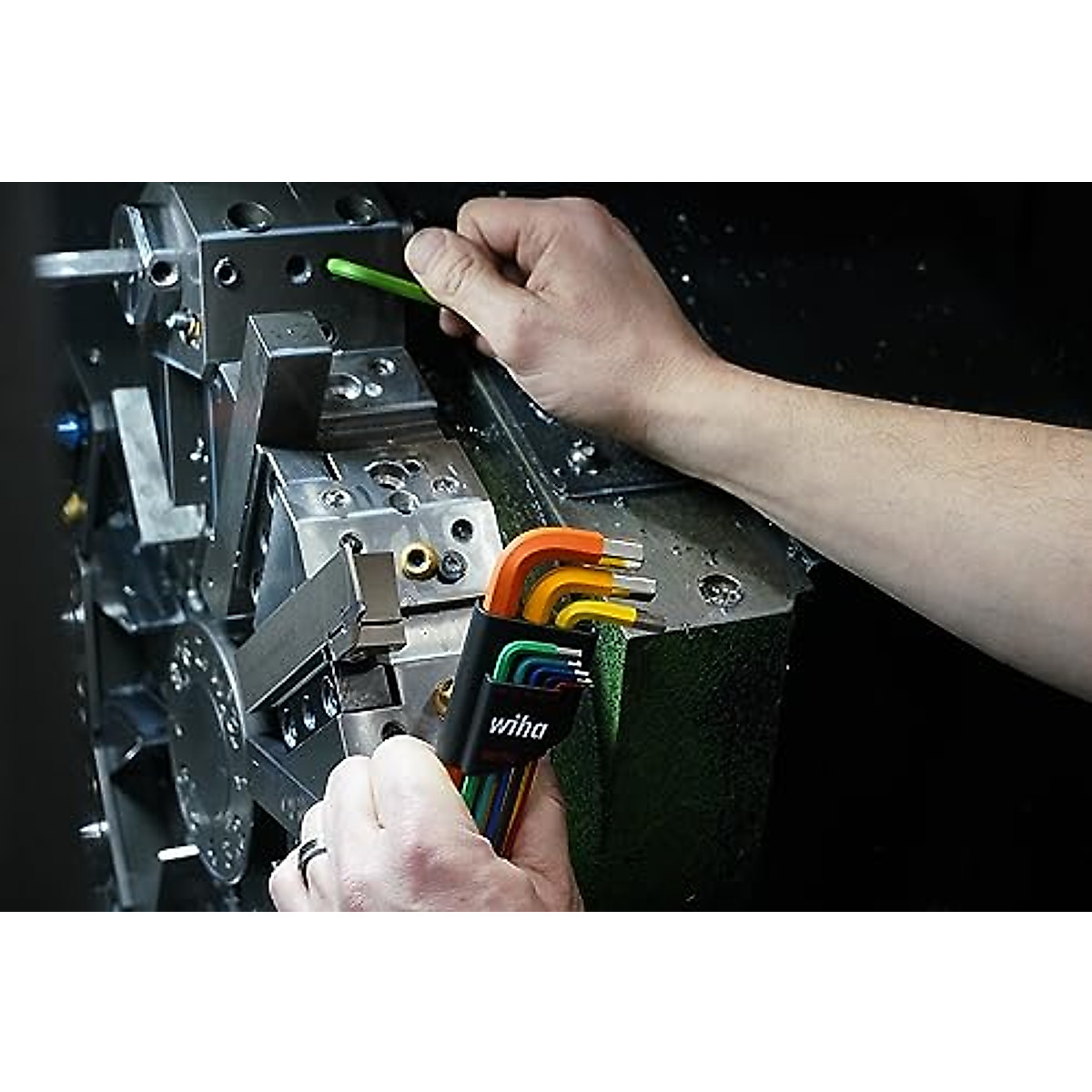 Wiha 9 Piece Ball End Color Coded Hex L-Key Set - Metric