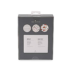 Red Rover Kids Cotton Muslin Swaddle - 47” x 47”- 100% Cotton – Machine Washable – Softer with Every Wash – Playful Designs - Soft, Breathable & Lightweight – Unisex - 3 Pack (Peachy)