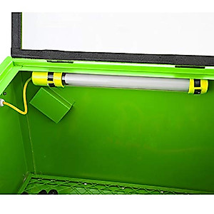 OEMTOOLS 24815 Bench Top Abrasive Blast Cabinet Kit, 24 Gallon Sand Blasting Box For Easy Removal Of Paint, Rust, And Oxidation, Includes Spray Gun, Gloves, Light, and Window Lens Underlays