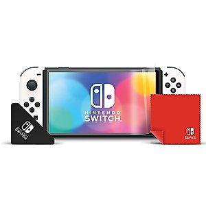 PDP Gaming Multi-Screen Protector Kit Licensed for Nintendo Switch and Nintendo Switch OLED: Includes 2 HD Screen Protectors, Cleaning Cloth, Applicator, Scratch-resistant Anti-fingerprint Durable