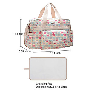 Bellotte Diaper Tote Bags for Girl, Large Capacity, Stylish and Durable