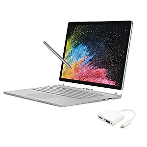 Microsoft Surface Book 2 15 Inch 1TB i7 16GB RAM Bundle (1.9GHz i7 Up to 4.2GHz, 3240 x 2160 Resolution, NVIDIA GeForce GTX 1060)