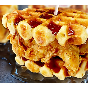 Authentic Imported Pearl Sugar Belgian Waffles (Traditional, [15x] 100g Waffles)