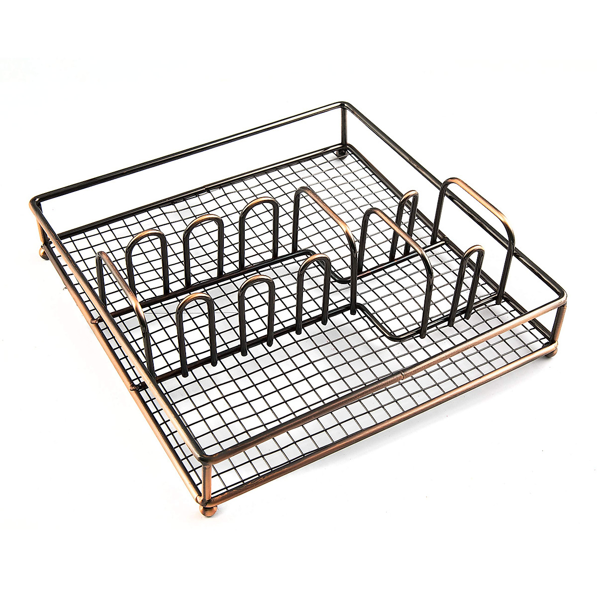 Cambridge Silversmiths Waylen Mirror 40-Piece with Rustic Bronze Buffet Flatware Set