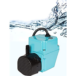 Little Giant 502103 300 GPH 115-Volt Manual Oil Filled Submersible Aluminum Direct Drive Submersible Pump, Blue, 2E-N