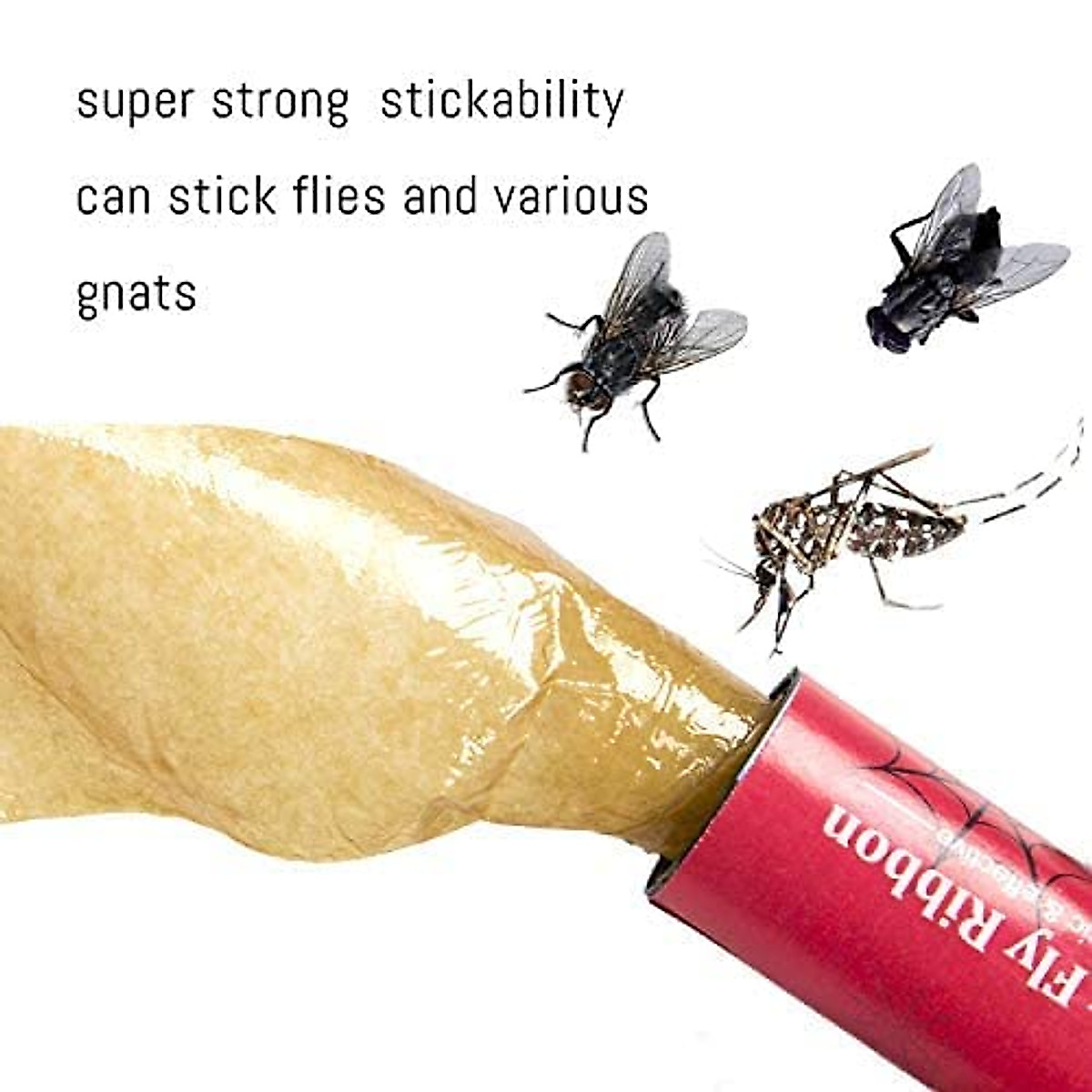 Stingmon 20 Roll Fly Traps Outdoor, Fruit Fly Trap for Indoors, Fly Paper, Hanging Sticky Fly Strips Fly Tape Fly Catcher Fly Ribbon Fly Killer Gnat Traps for Plants Kitchen, Family Farm