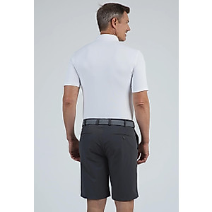 IBKUL Men's Athleisure Wear Sun Protective UPF 50+ Icefil Cooling Tech Short Sleeve Polo 94199 Peri Solid S