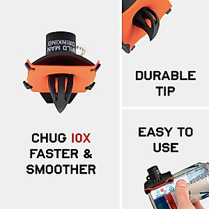 The Krak'in 2.0 (3-Pack) - Innovative Shotgun Tool with Built-in Funnel - Great for Tailgate, Golf Course, Beach, Grad, Bachelorette Party, College House Party, Spring Break, Snowboarding, etc.