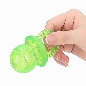 ZJchao Red Dog Pacifier Toy, 5Pcs Pet Teething Sounding Chew Toy for Aggressive Chewers (Green)