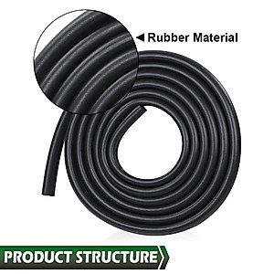 GRAND ORANGE Rubber Door Seal Weatherstrip Pair Compatible with Ford Bronco 1978-1979, Fits Ford F100 F150 F250 F350 Truck 1973-1979