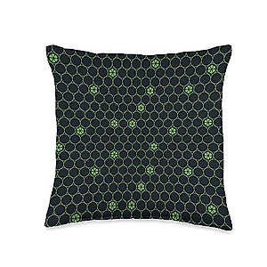Miraculous Ladybug Carapace Pattern Throw Pillow, 16x16, Multicolor