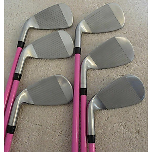 Ladies Complete Golf Club Set Driver, Fairway Wood, Hybrid, Irons, Putter & Womens Bag Pink