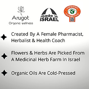 Arugot Organic Shampoo & Conditioner - Moisturizing with Hyaluronic Acid and Green Tea - Strength Damaged Hair, Invigorating Scalp, Nourishing - Anti Thinning & Volumizing