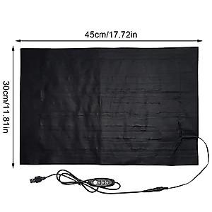 Pet Heating Pad, 5V 2A USB Pet Warmer Heating Pad Electric Heater Pad Winter Warm Carpet for Animals Pet Heater Mat Carpet (Large)