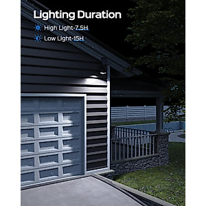 JACKYLED Solar Lights Outdoor, 800 Lumens Solar Spot Lights 3000K/6000K, 4 Modes Solar Landscape Spotlights Waterproof for Yard,2 Pack