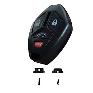 QIXIUBIA 3+1 Buttons Replacement for Key Fob Shell Keyless Entry Remote Mitsubishi Key Case with Screwdriver Fit for Mitsubishi Eclipse Galant Lancer Outlander