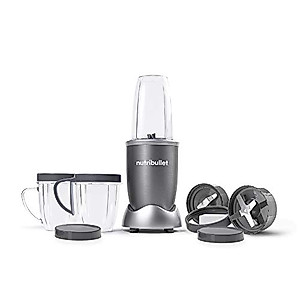 NutriBullet NBR-1201 12-Piece High-Speed Blender/Mixer System, Gray (600 Watts)