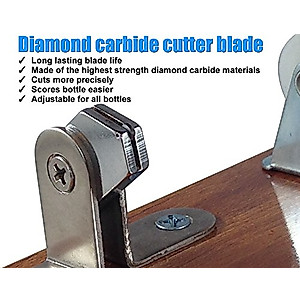 Glass Bottle Cutter (Deluxe) Kit, Upcycle EZ-Cut: Beer & Wine Bottle Cutting + Edge Sanding Paper & Heat Tool