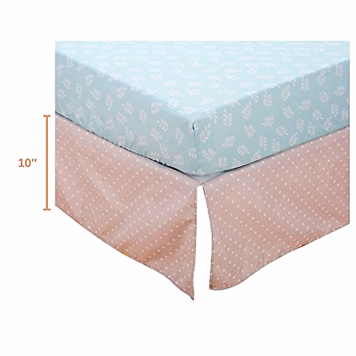 Baby Bees 4 Pieces Animal Safari Crib Bedding Sets for Boys and Girls | Baby Bedding Crib Set of Crib Sheet, Quilt, Dust Ruffle for Standard Size Crib