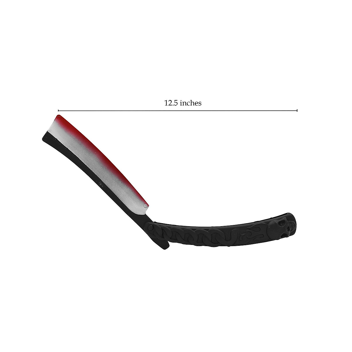 Nicky Bigs Novelties Fake Bloody Straight Razor Shaving Knife Plastic Cosplay Halloween Costume Prop