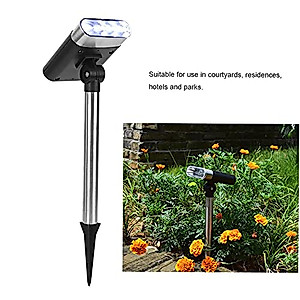 haillusty Solar-Powered Outdoor Waterproof Landscape Lighting for Garden Yard Decor and Lawn Ornaments - Solar Spotlight and Garden Light Decoration Accessories