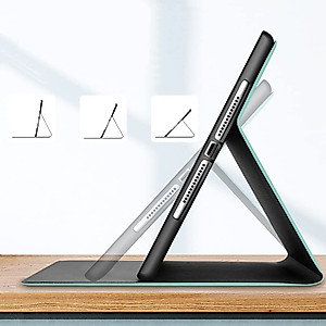 Wugao iPad Pro 12.9 Case 5th/4th/3rd Generation Case 2021 2020 2018 PU Leather with Pencil Holder,Architecture Lighthouse Auto Wake/Sleep Feature Standing Cover