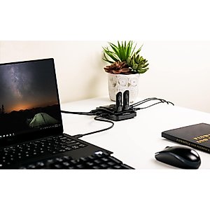 Plugable USB 2.0 7-Port High Speed Hub with 15W Power Adapter - Driverless