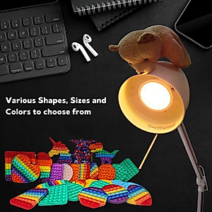 OZZEVO Branded Premium Quality Fidget Toys Kids Toys for Girls Push Pop Bubble Fidget Sensory Toy for Anxiety Relief Items Stress Toys for Boys and Girl (4 Pack Rainbow)