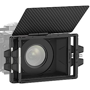 NEEWER Mini Matte Box with Two 4"x5.65" Filter Trays, Carbon Fiber Flag, 4 Circular Lens Ring Adapters (67/72/77/82mm), Compatible with SmallRig Accessory Compatible with K&F NISI TIFFEN Filter, PG002