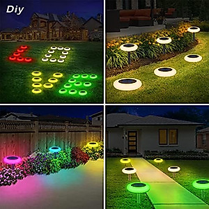 intelamp Colorful Solar Lights for Outside Solar Garden Lights (8)
