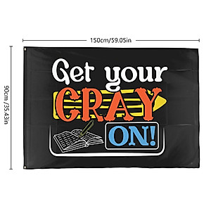 Funny Flags gray Flag get your gray Flags for Room Guys Novelty Flags 3x5 Outdoor Banner for Parties 3x5 Ft, Personalized Gifts for Men