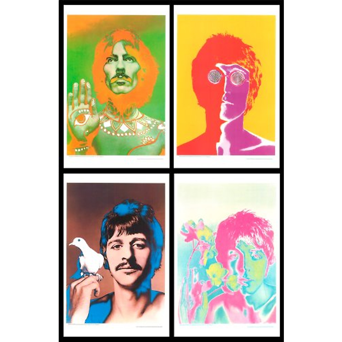 Beatles, Set of Four 13x19 Digital Poster Reproductions By Richard Avedon