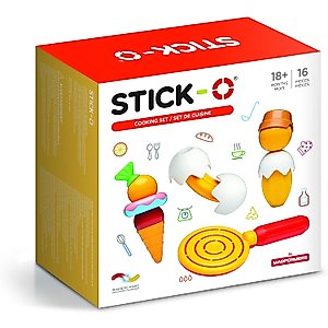 STICK O Cooking Magnetic Building Blocks Toy. Preschool STEM Toy in A Baking Theme. Chunky Stacking Toy by Magformers.