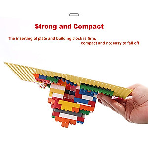 LVHERO 16 Pcs Classic Baseplates Building Plates for Building Bricks 100% Compatible with All Major Brands-Baseplate, 10" x 10" (Multicolored)