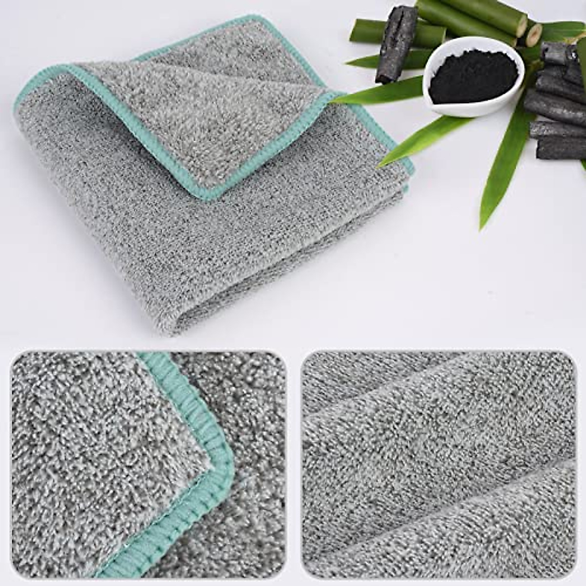 SINLAND Microfiber Face Towels Ultra Soft Facial Washcloths Face Cloth 12Inch x 12Inch 6 Pack