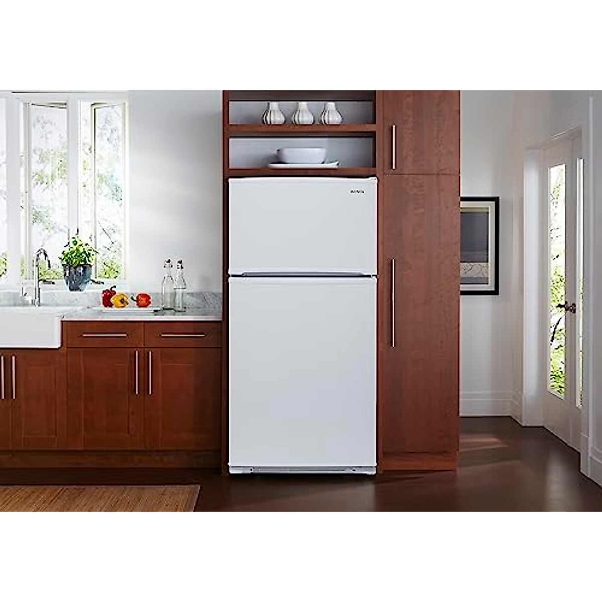 Winia WTE18HSWMD 18 Cu. Ft. Top Mount Refrigerator With Factory Installed Ice Maker - White