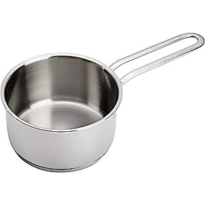 WMF Sauce pan Ø 12 cm Approx. 0,7l Mini Stackable Pouring Rim Cromargan, One, Grey