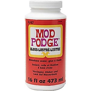Mod Podge Gloss Waterbase Sealer, Glue (16-Ounce), CS11202 Finish, 16 oz