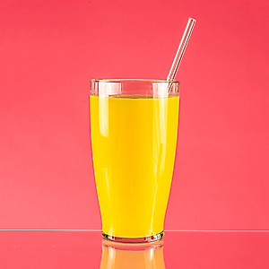 Simplifi It Assorted Clear Glass Straw Set with Nylon Cleaning Brushes (11 PC.) - SI-SGL10-11C