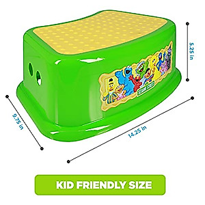 Sesame Street Step Stool, 14.25x9.75x5.25 Inch (Pack of 1)