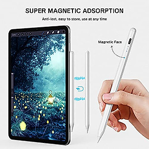 Stylus Pen Compatible with (2018-2022) Apple iPad, NTHJOYS iPad Pencil with Palm Rejection, Tilt, Magnetic, Active Pen for iPad Pro (11/12.9), iPad 6/7/8th Gen, iPad Air 3rd/4th Gen, iPad Mini 5th Gen
